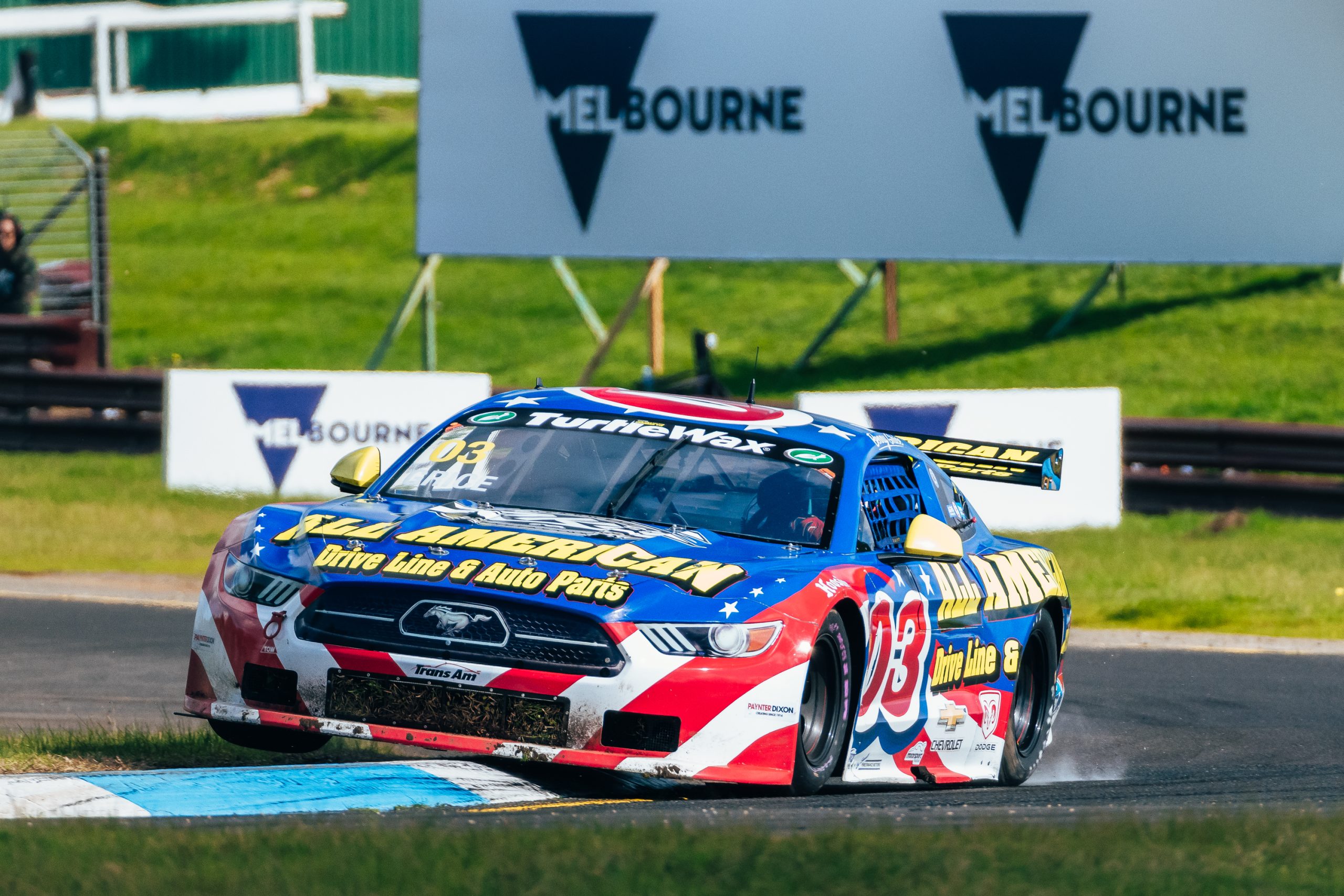 Ben Grice paces the field on Friday at Sandown - TransAm